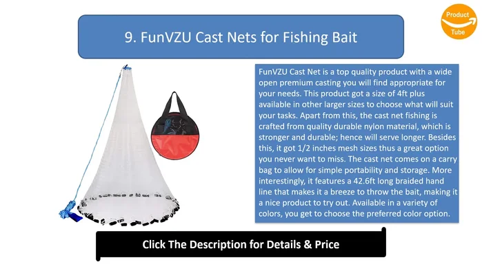 Top 10 Best Cast Nets for Fishing in 2024: A Detailed Review